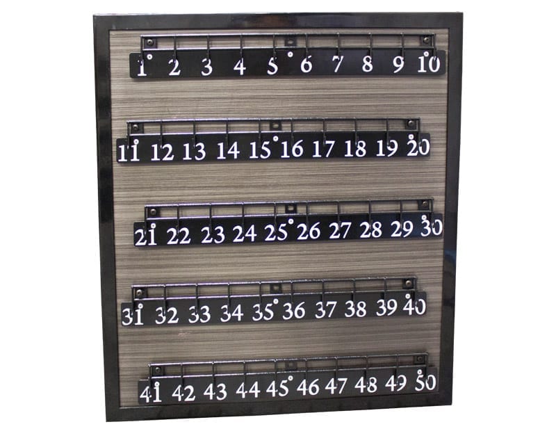 Wood Key Board with Frame 50 Key Hooks | The Security Station
