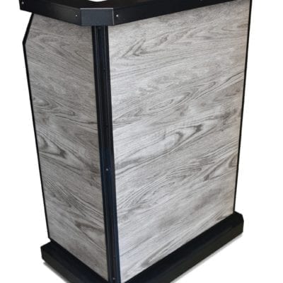 Portable Deluxe Security Podium Electronics Ready | The Security Station