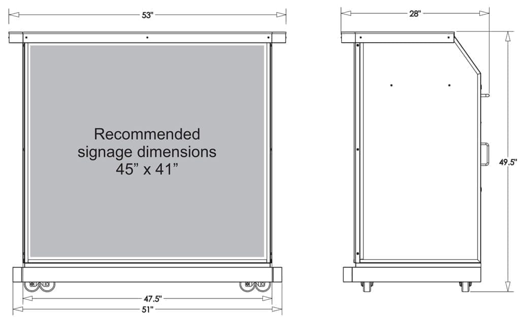 Custom Portable Professional Security Desk | The Security Station