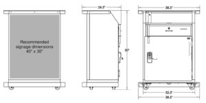 Heavy Duty Deluxe Podium | The Security Station