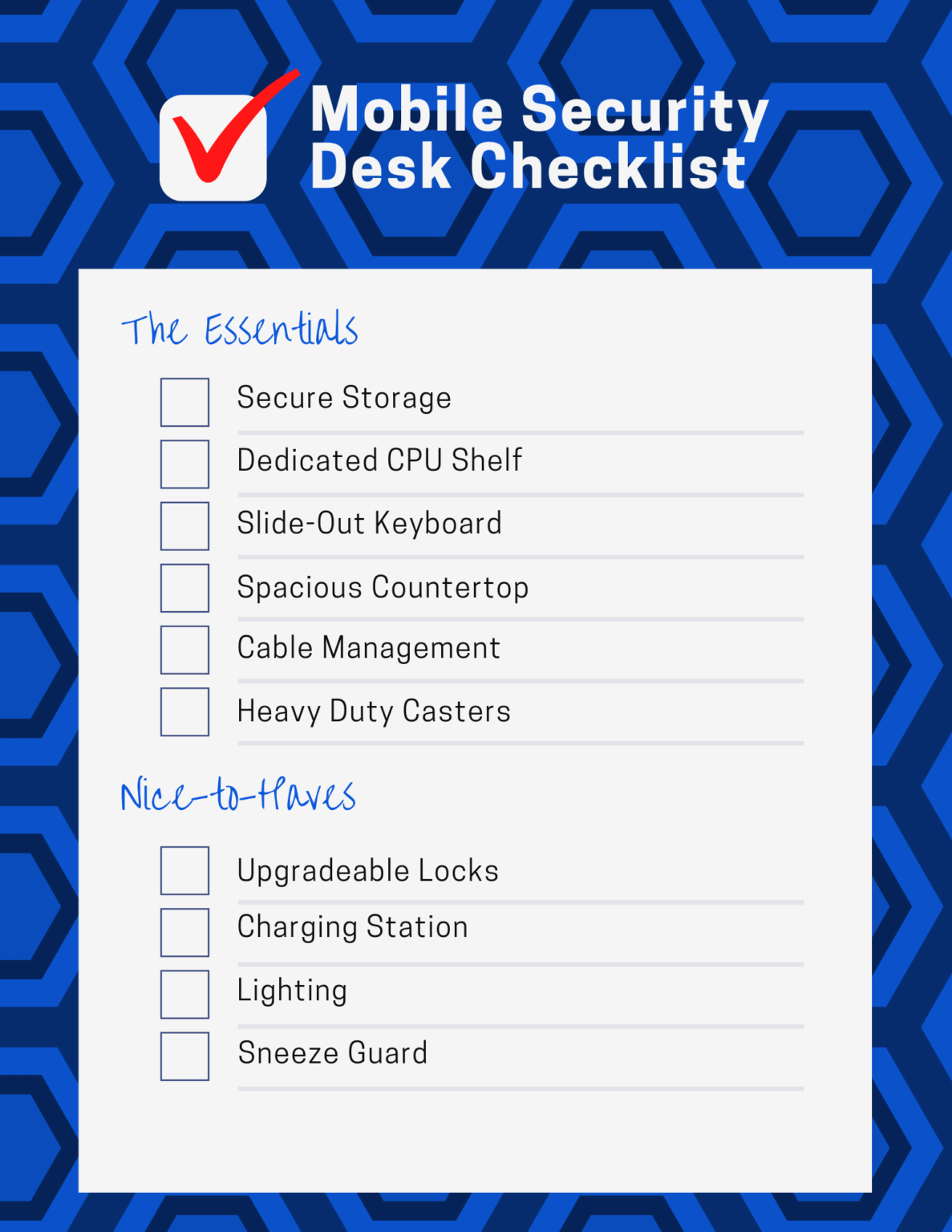 Your Mobile Security Desk Checklist | The Security Station