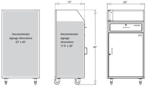Standard Security Podium | All Steel Construction | The Security Station